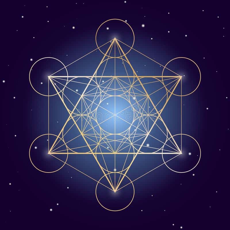 symbole-de-cube-en-metatron-sur-un-ciel-étoilé-éléments-la-géométrie ... symbole-de-cube-en-metatron-sur-un-ciel-étoilé-éléments-la-géométrie ...
